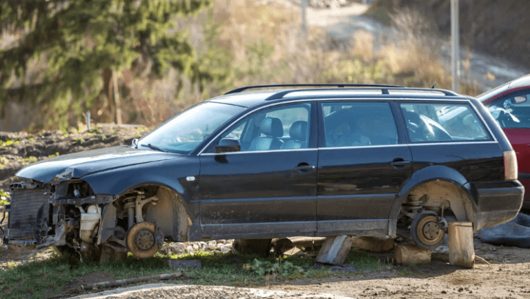 Can You Scrap A Car Without Wheels? | Langille’s Metal Recycling